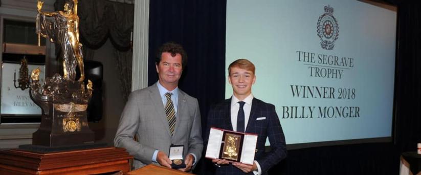 Billy Monger awarded the prestigious Segrave Trophy - Motorsport UK