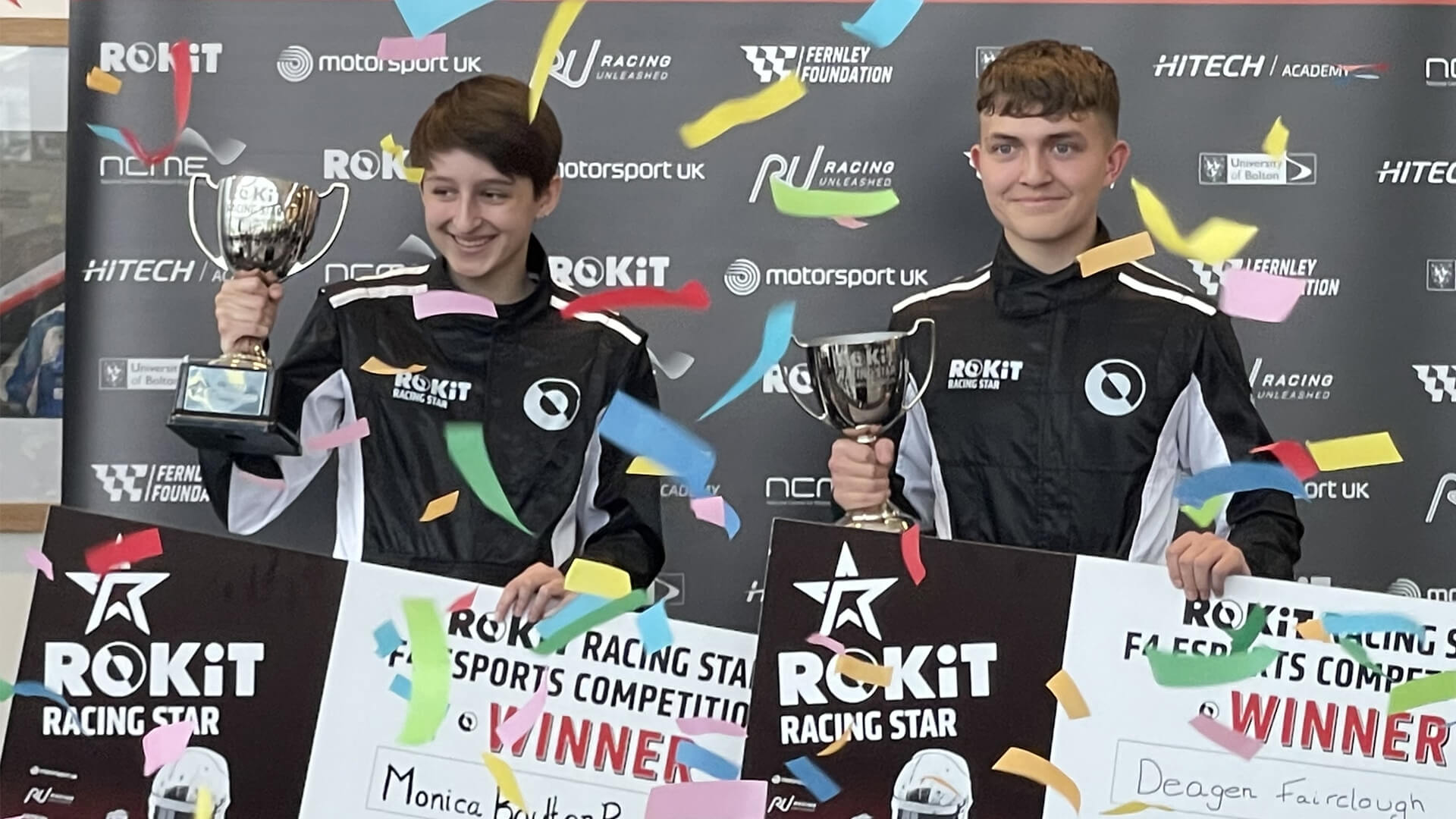 Teenagers crowned inaugural ROKiT Racing Stars at University of Bolton ...